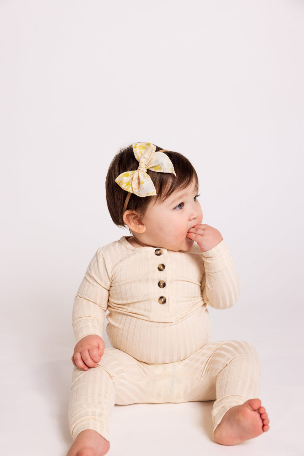 Heirloom Bow - Yellow Watercolor Headband – Lou Lou Wholesale